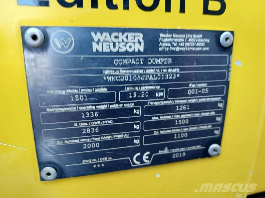 Wacker Neuson 1501, 2019, Wijlre, Limburg, Países Bajos - dúmpers de ...